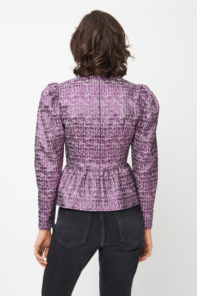 Harper Top Purple Metallic – Fresha London