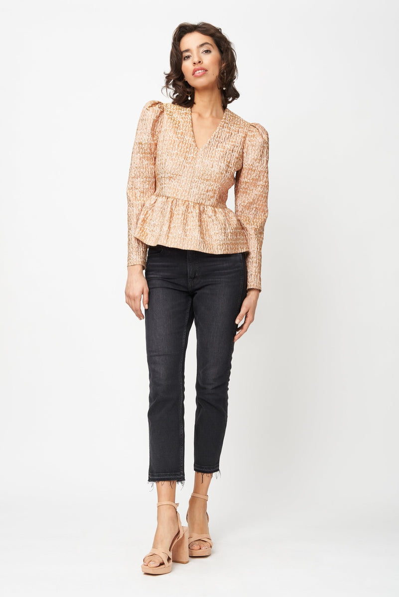 Harper Top Gold Metallic – Fresha London